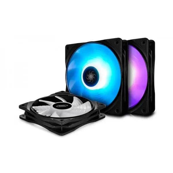Buy DEEPCOOL RF120 120mm RGB Cabinet Fan Black Triple Pack | EliteHubs